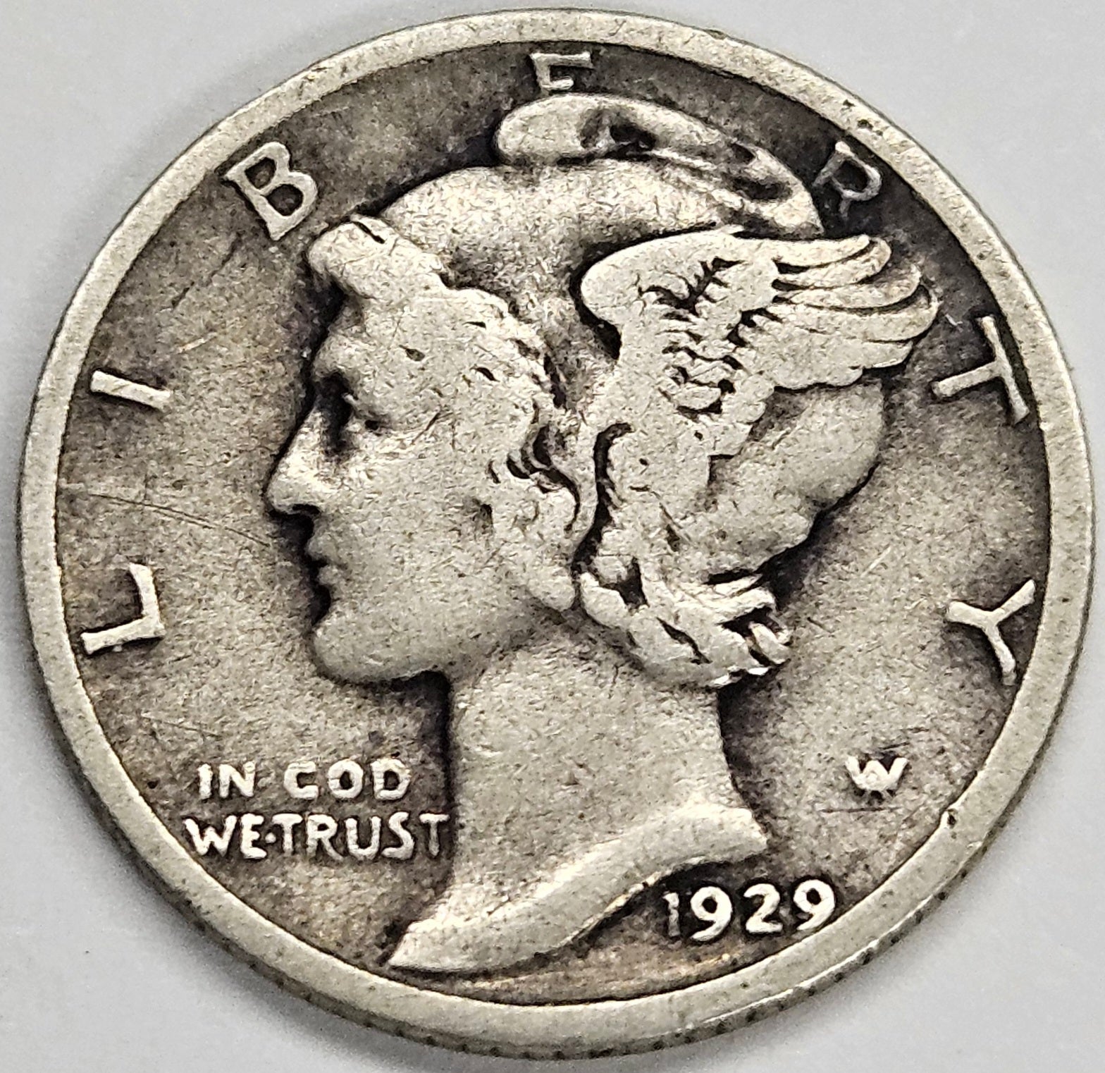 1929 Mercury Dime Fine – Mount Vernon Coin