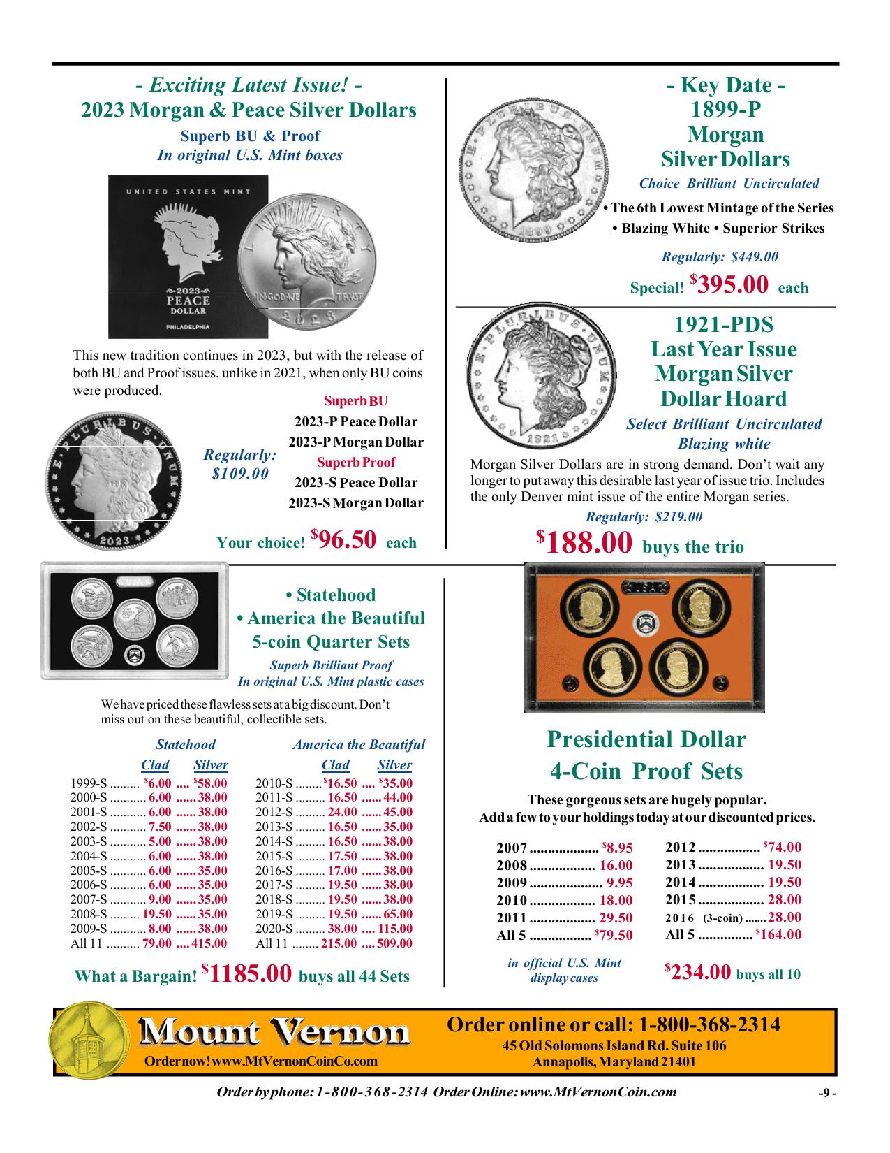 Catalog 1034 Page 9 – Mount Vernon Coin