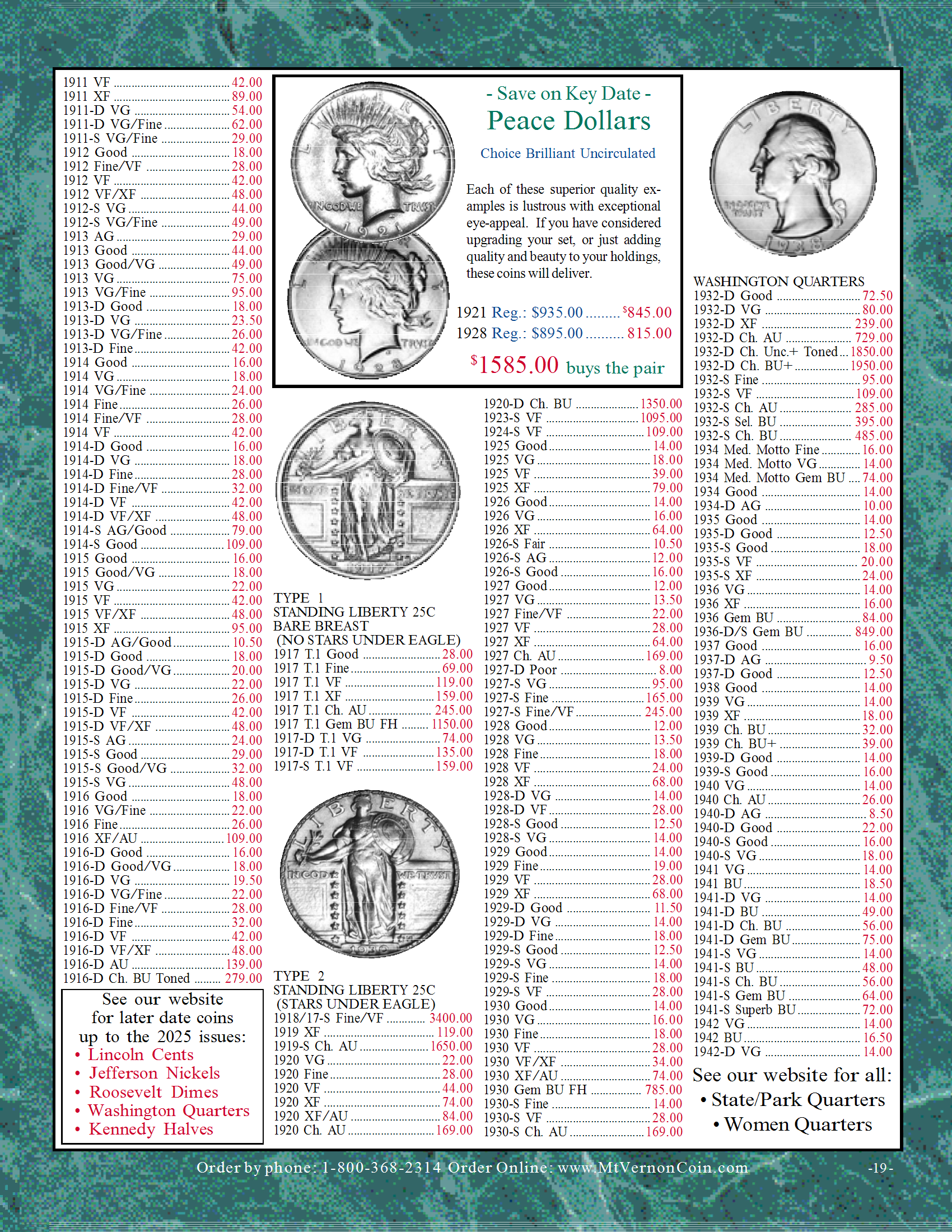 Catalog 1040 Page 19 – Mount Vernon Coin