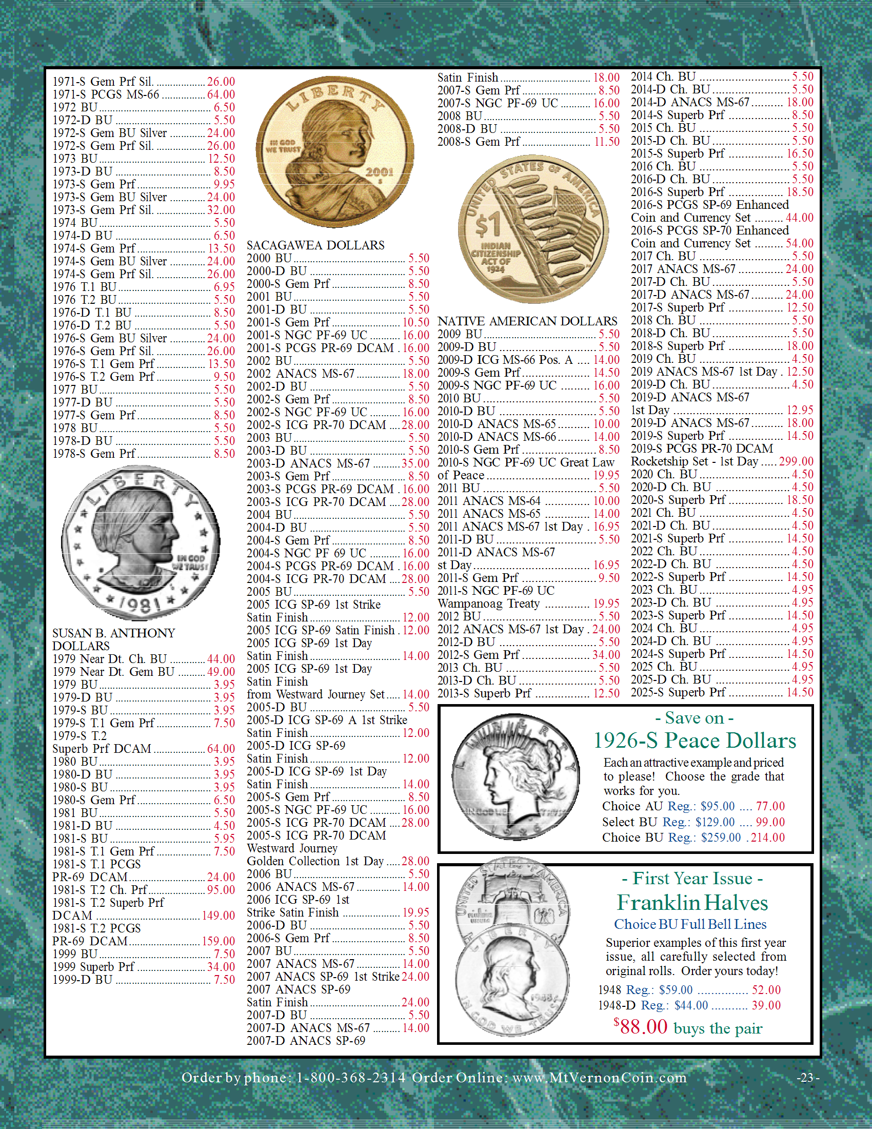 Catalog 1040 Page 23 – Mount Vernon Coin
