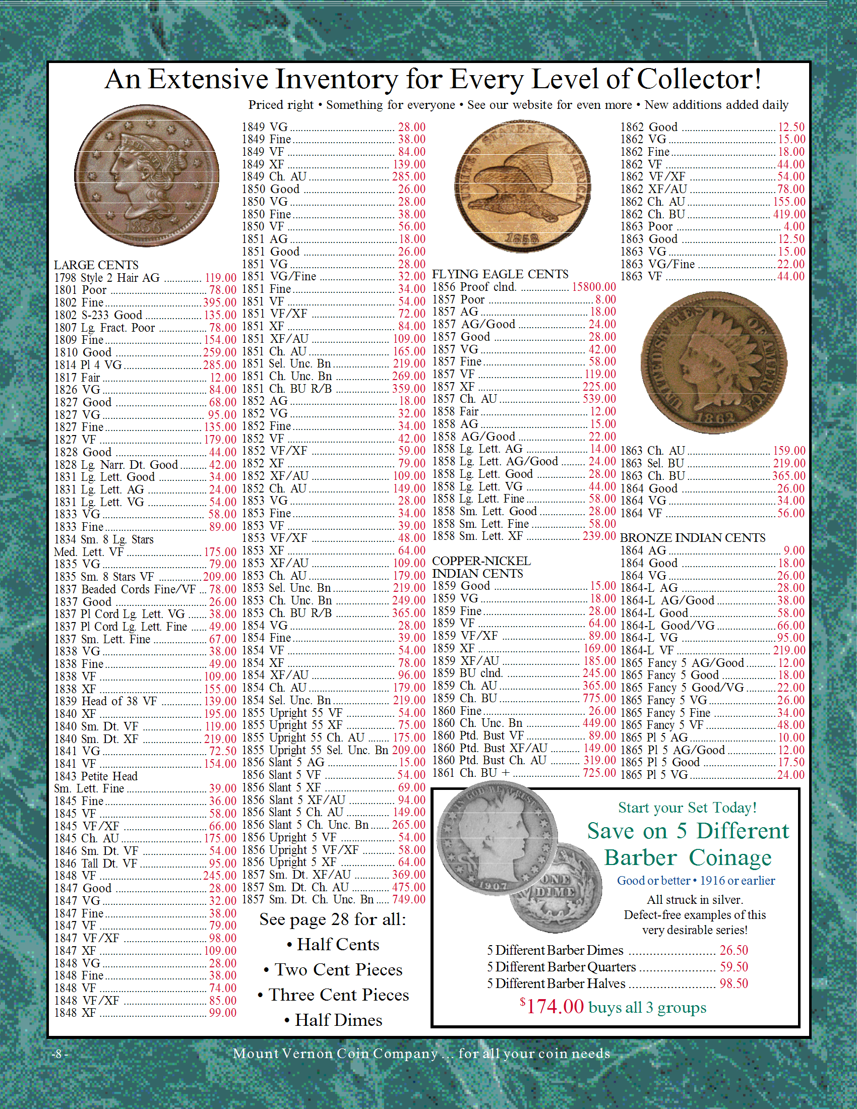 Catalog 1040 Page 8 – Mount Vernon Coin