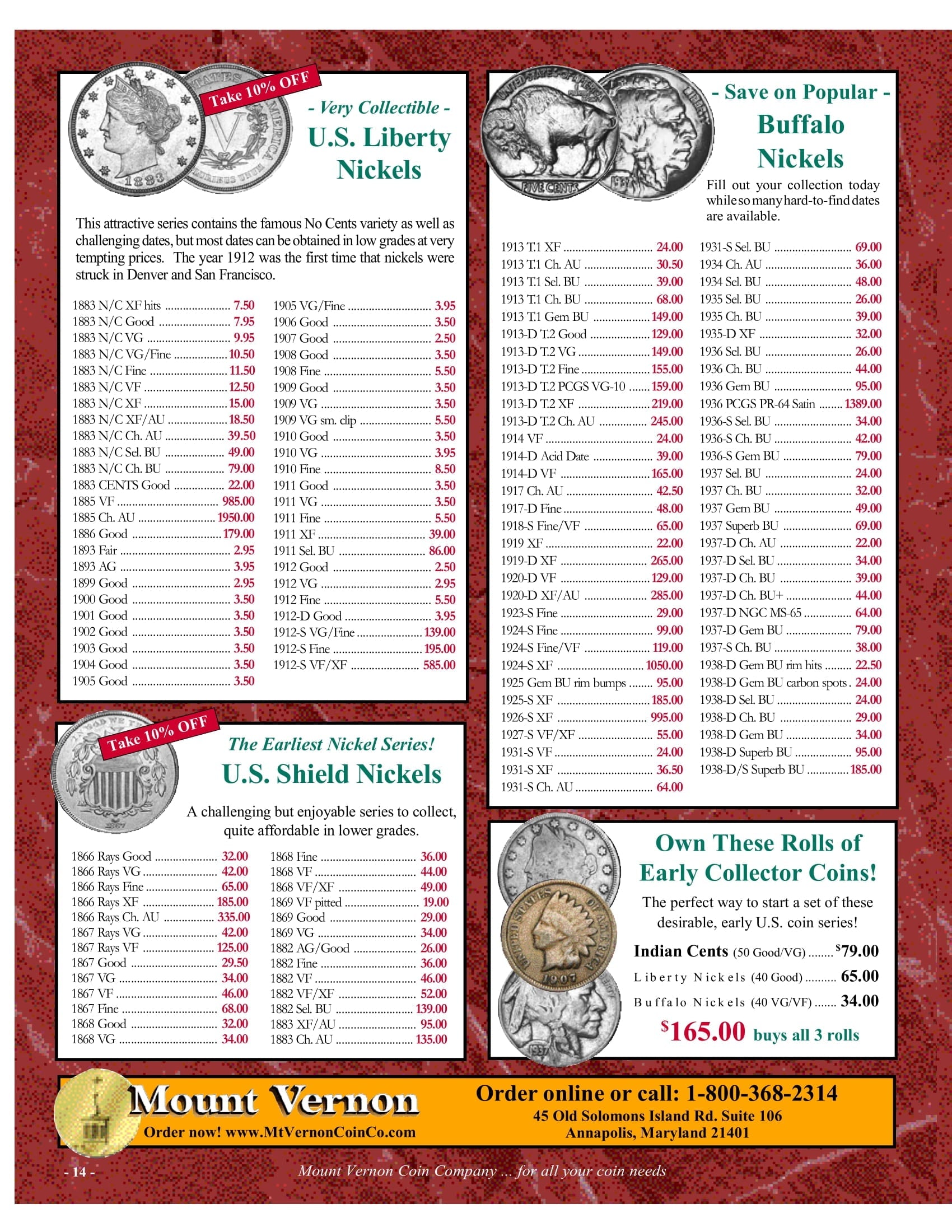 Catalog 1025 Page 14 – Mount Vernon Coin