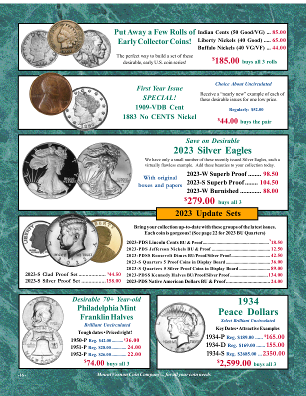 Catalog 1031 Page 16 – Mount Vernon Coin