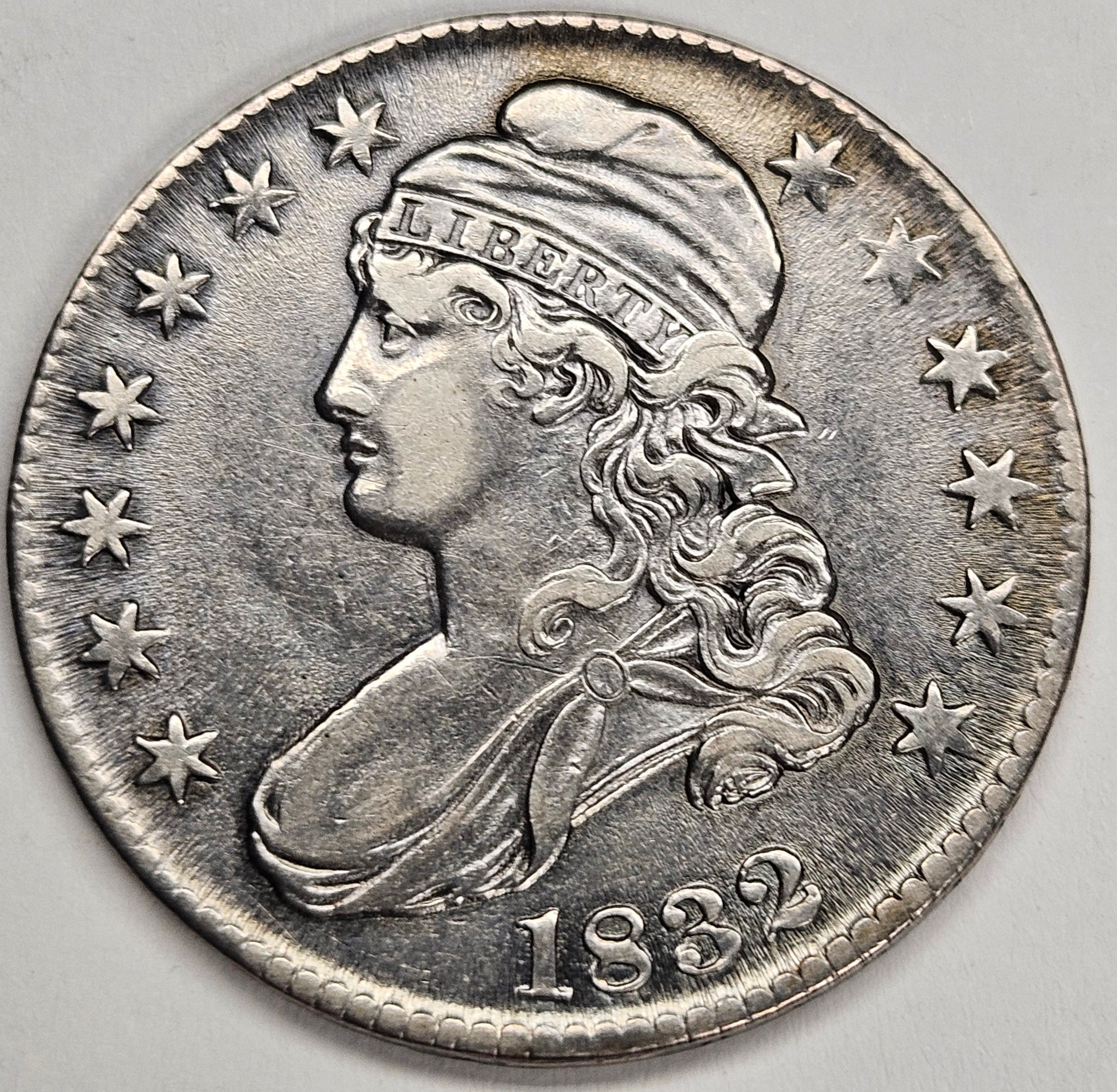 1832 Small Letters Bust Half Choice About Uncirculated – Mount Vernon Coin