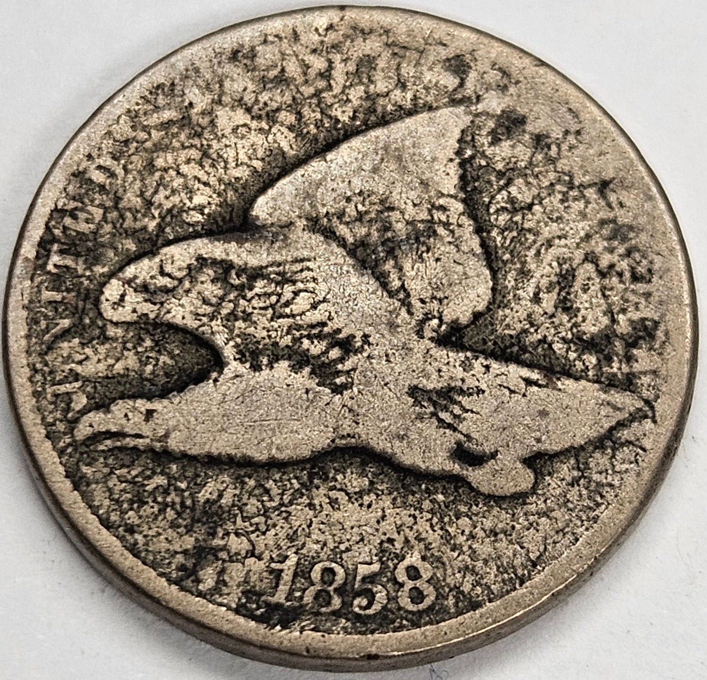 1858 Flying Eagle Cent About Good – Mount Vernon Coin