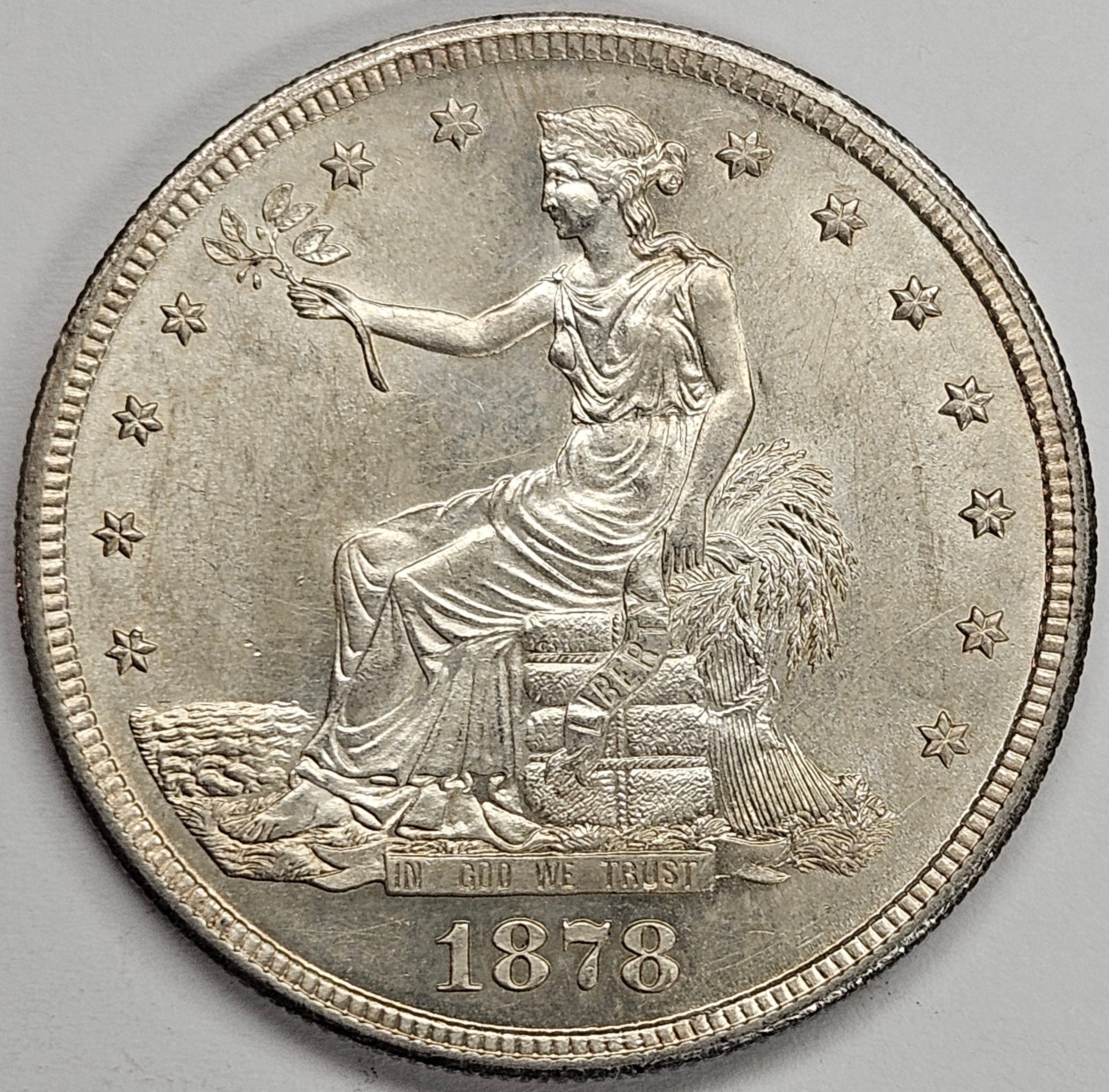 1878-S Trade Dollar Gem Brilliant Uncirculated – Mount Vernon Coin