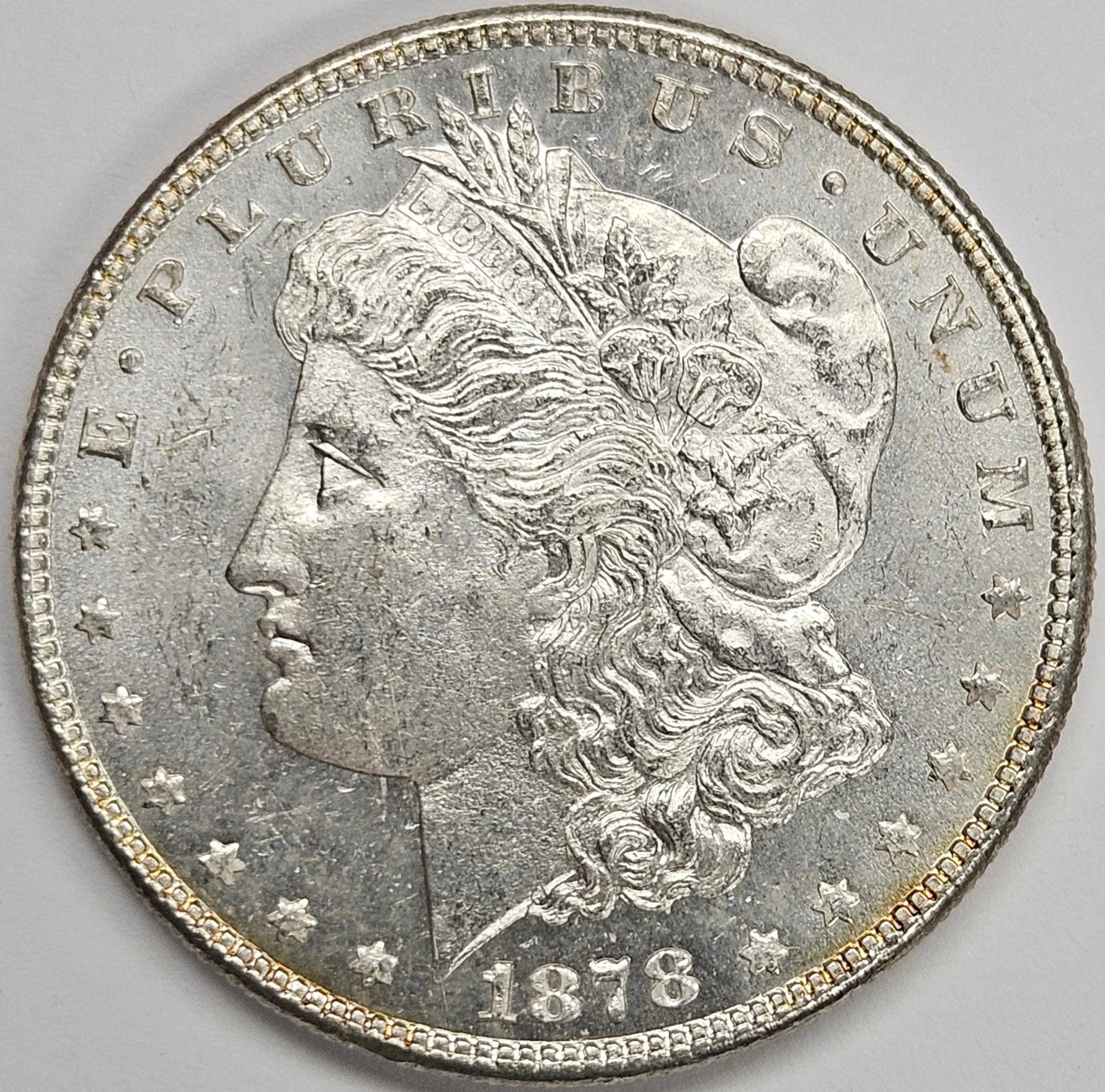 1878 7/8TF Morgan Dollar Choice Brilliant Uncirculated – Mount Vernon Coin
