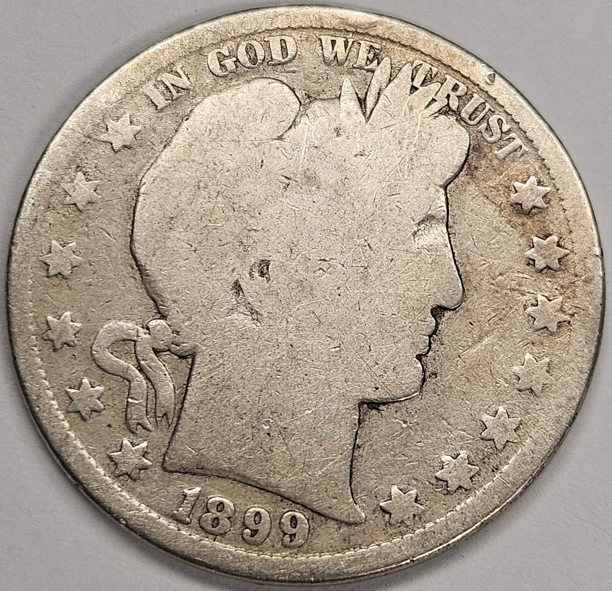 1899-S Barber Half AG/Good – Mount Vernon Coin
