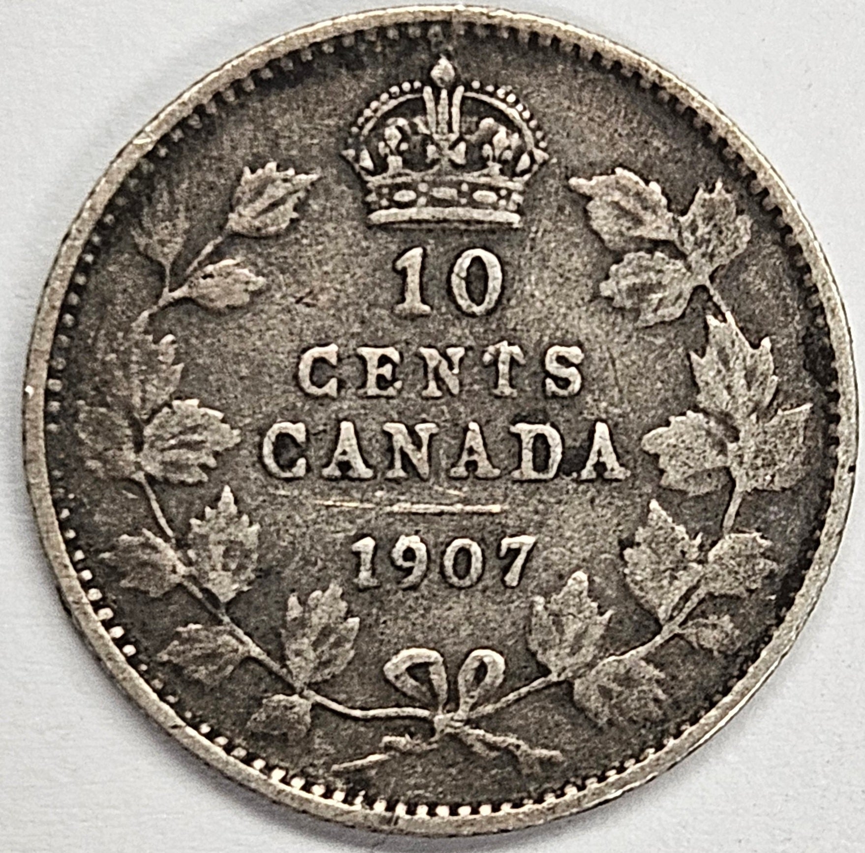 1907 Canadian 10 Cents Very Fine – Mount Vernon Coin