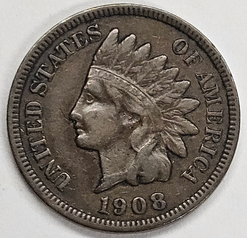 1908-S Indian Cent Extremely Fine – Mount Vernon Coin