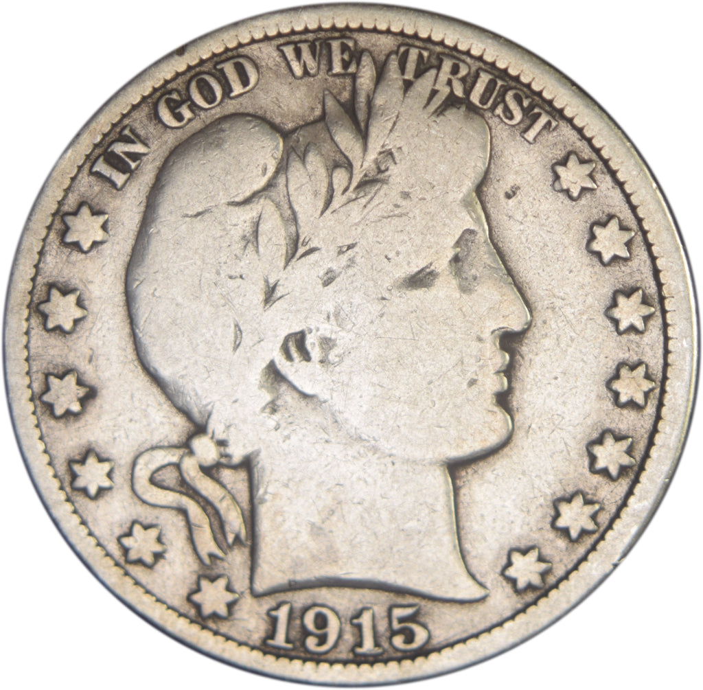 1915-D Barber Half Very Fine – Mount Vernon Coin