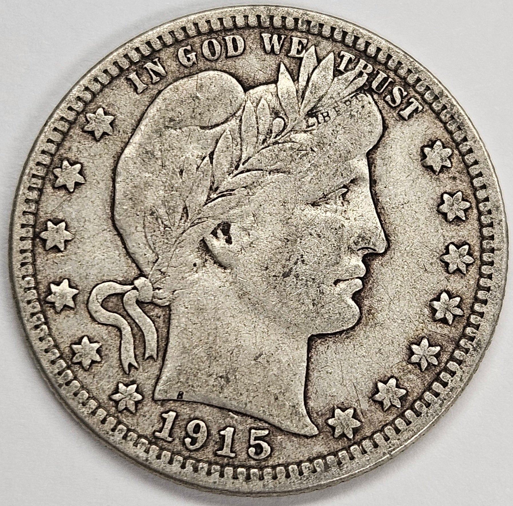 1915-D Barber Quarter Very Fine – Mount Vernon Coin