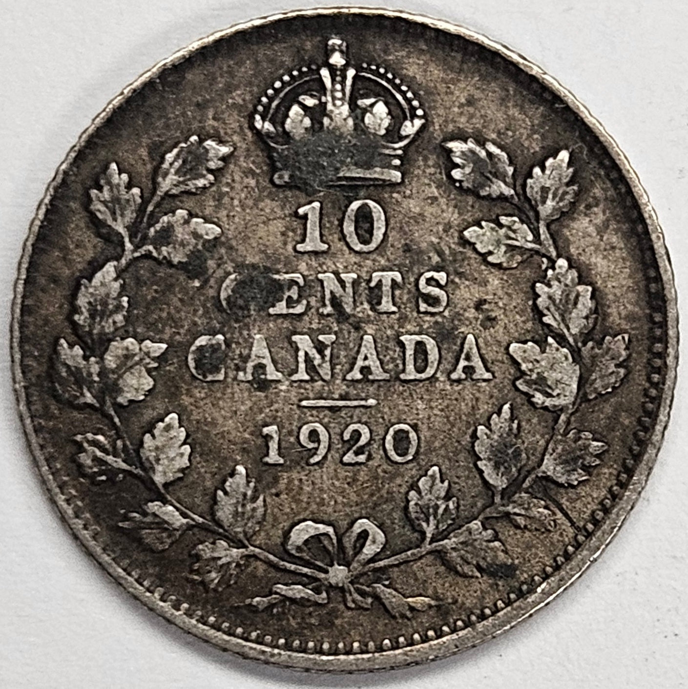 1920 Canadian 10 Cents VF/XF – Mount Vernon Coin