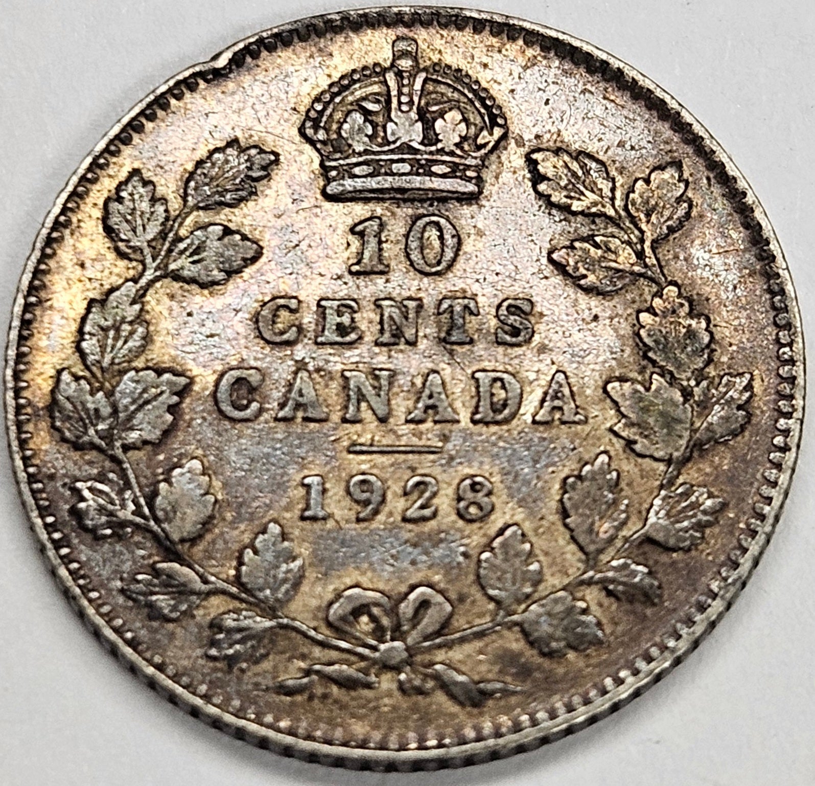 1928 Canadian 10 Cents VF/XF – Mount Vernon Coin