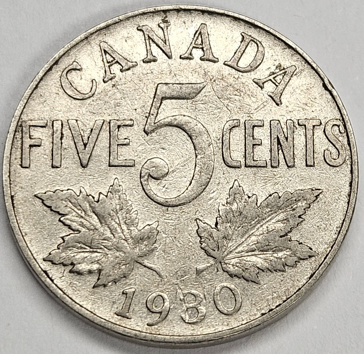 1930 Canadian 5 Cents Very Fine – Mount Vernon Coin