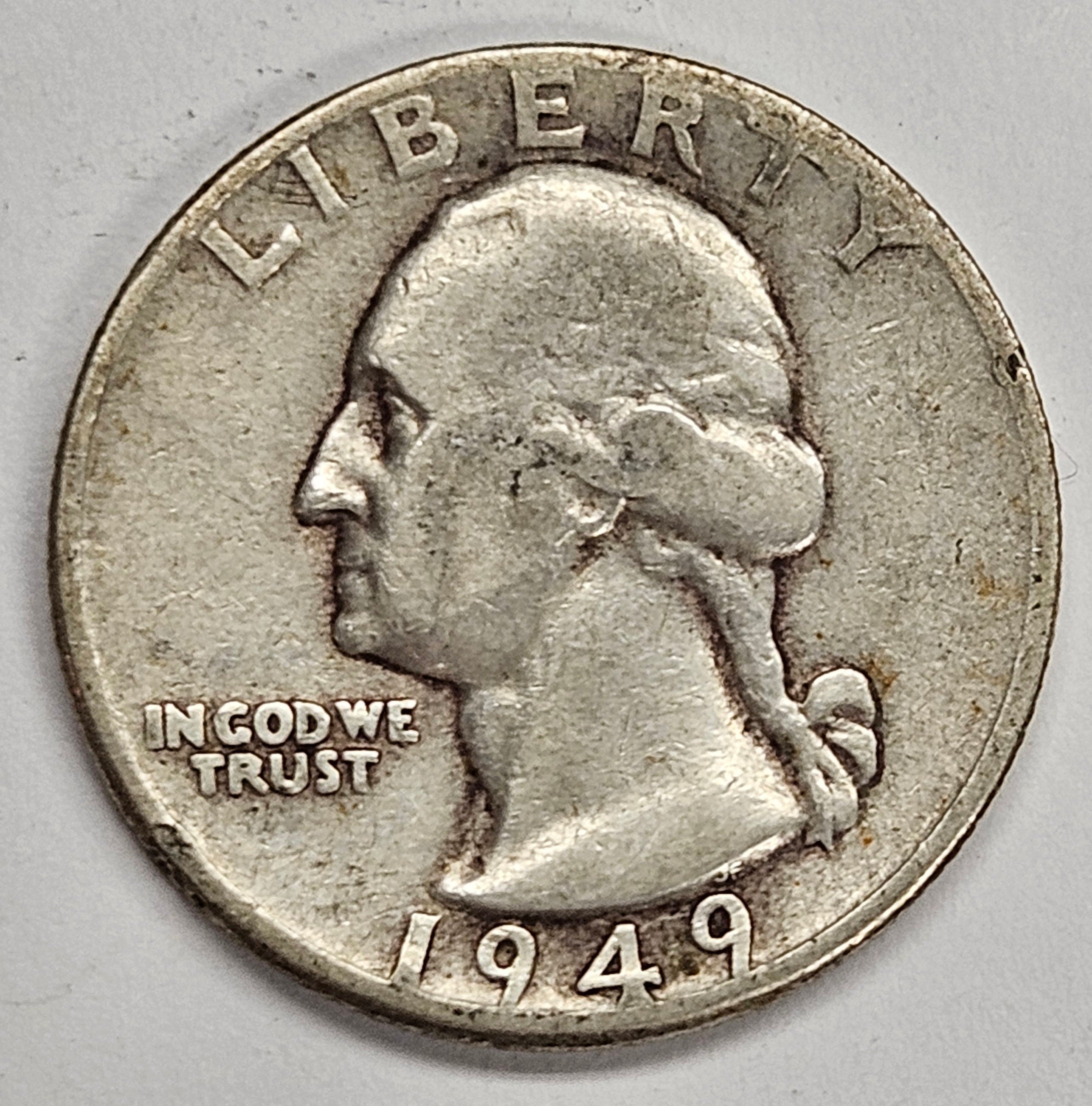 1949-D Washington Quarter Very Good – Mount Vernon Coin