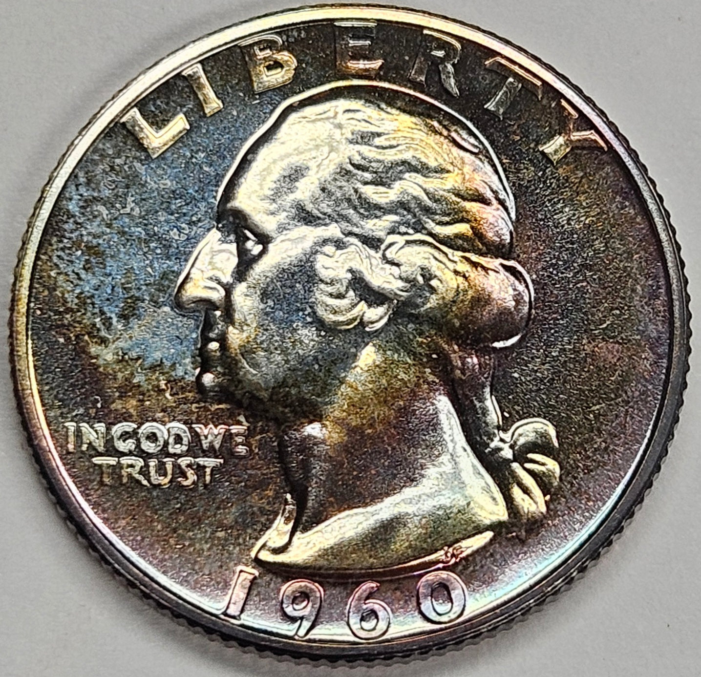 1960 Washington Quarter Superb Proof Color! – Mount Vernon Coin