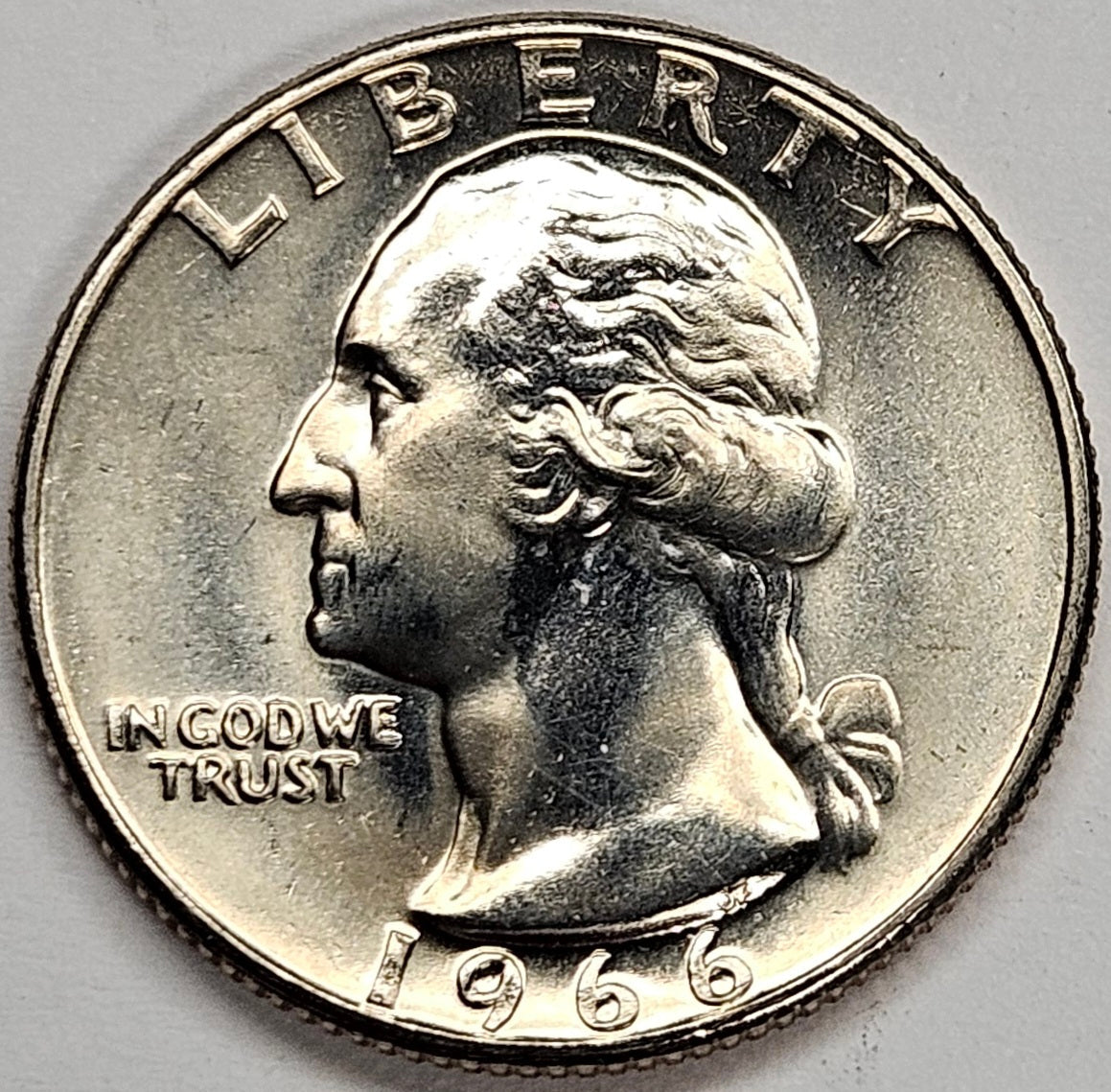 1966 SMS Washington Quarter Brilliant Uncirculated – Mount Vernon Coin