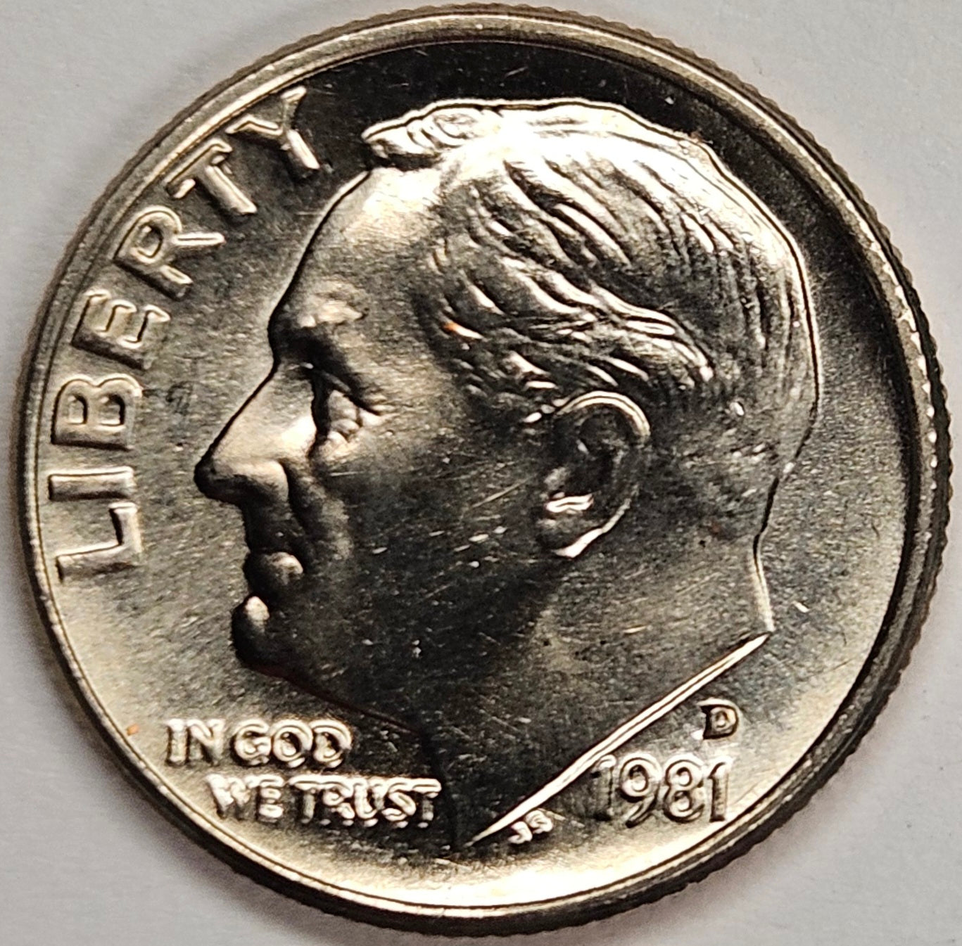 1981-D Roosevelt Dime Brilliant Uncirculated – Mount Vernon Coin