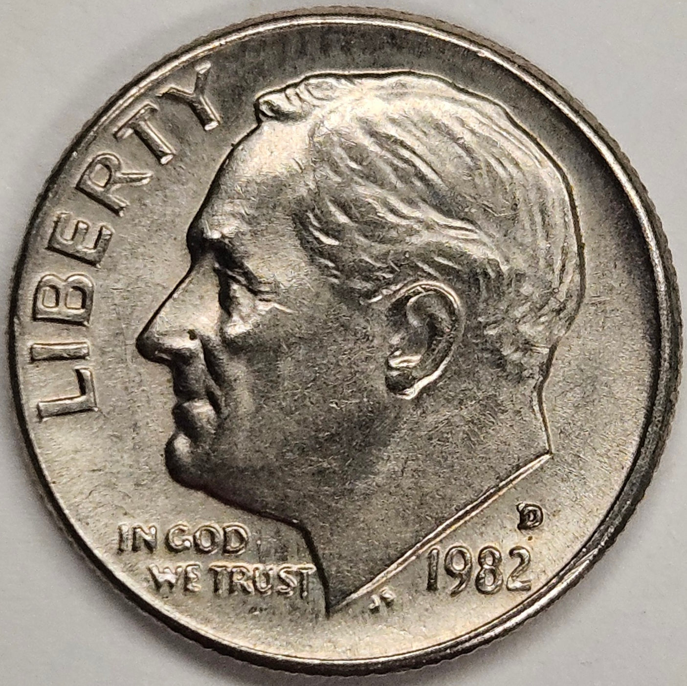1982-D Roosevelt Dime Brilliant Uncirculated – Mount Vernon Coin