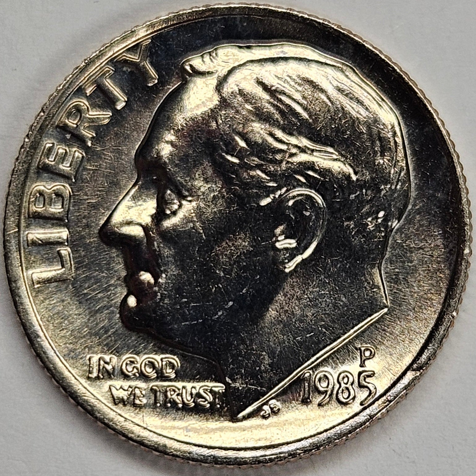 1985 Roosevelt Dime Brilliant Uncirculated – Mount Vernon Coin