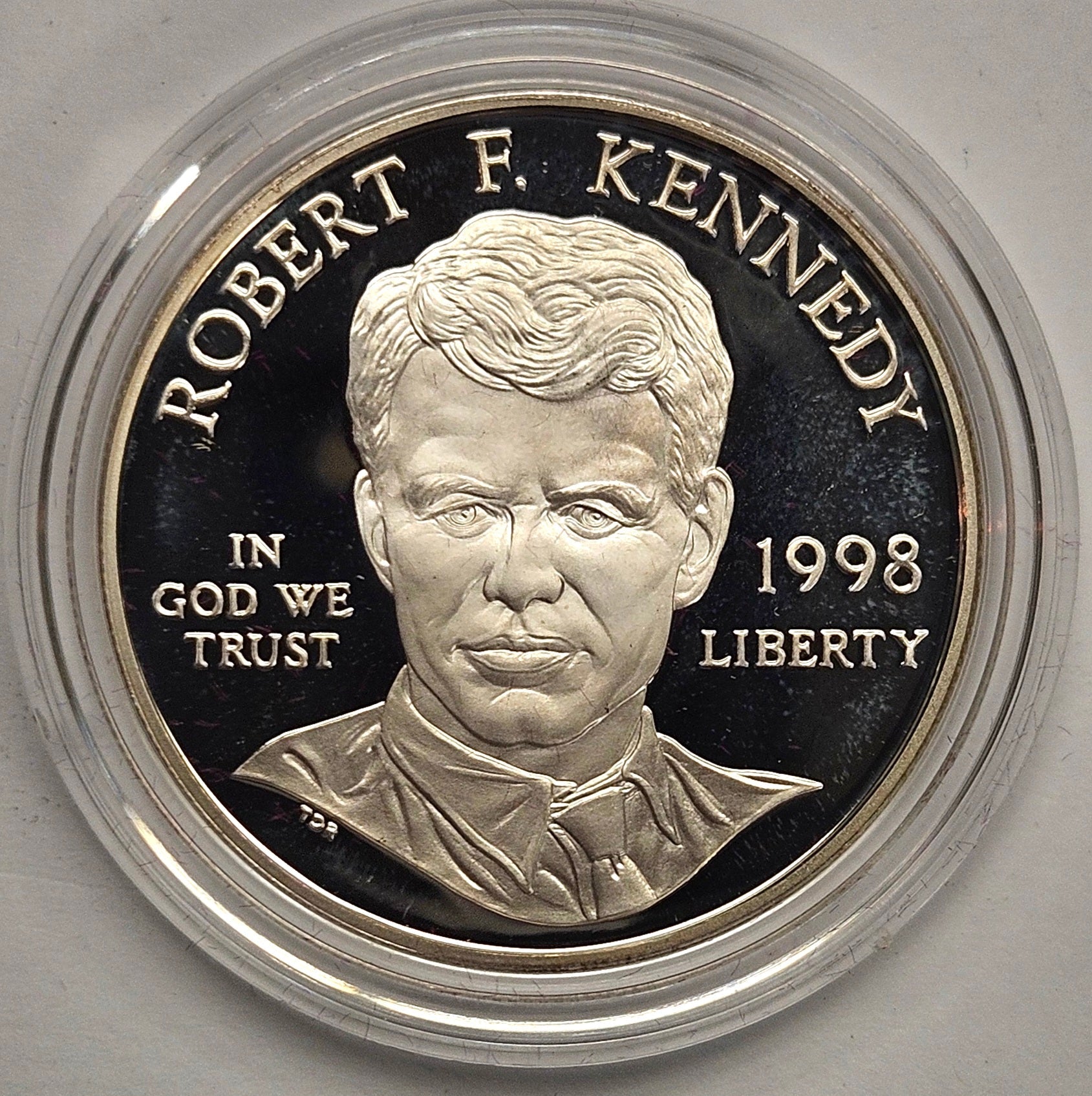 1998-S Robert F. Kennedy Silver Dollar Gem Brilliant Proof in Original ...