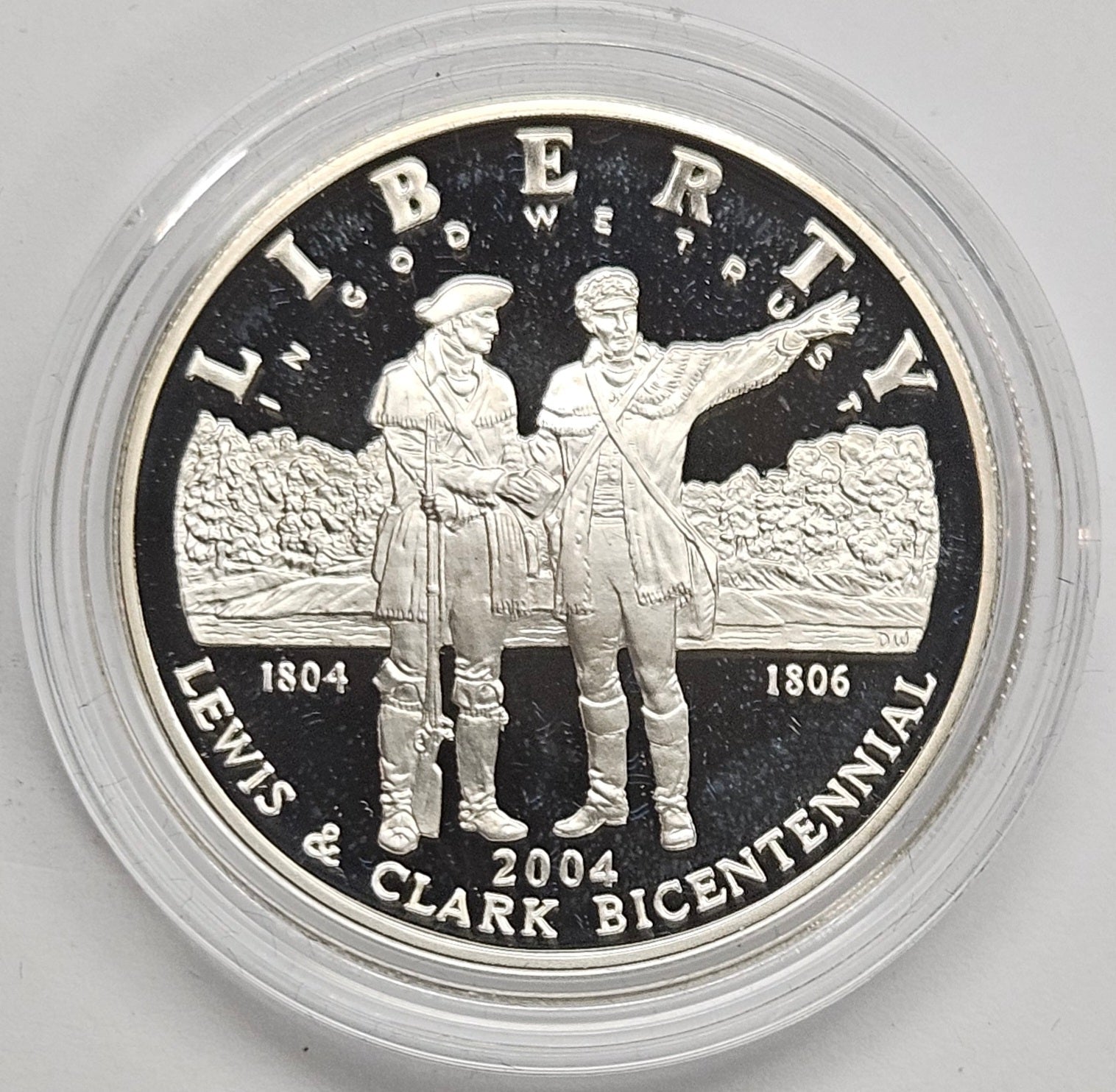 2004-P Lewis and Clark Bicentennial Silver Dollar Gem Brilliant Proof ...
