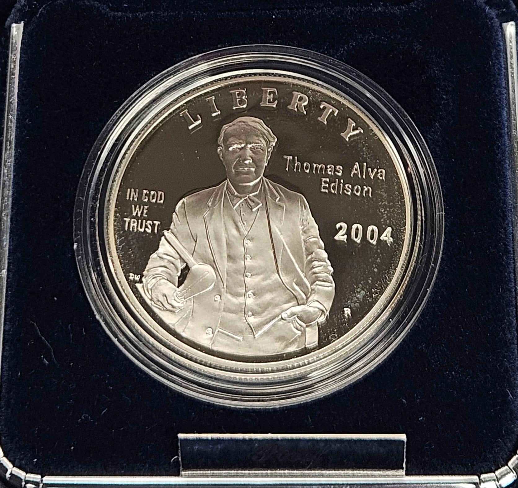 2004-P Thomas Alva Edison Silver Dollar Gem Brilliant Proof – Mount ...