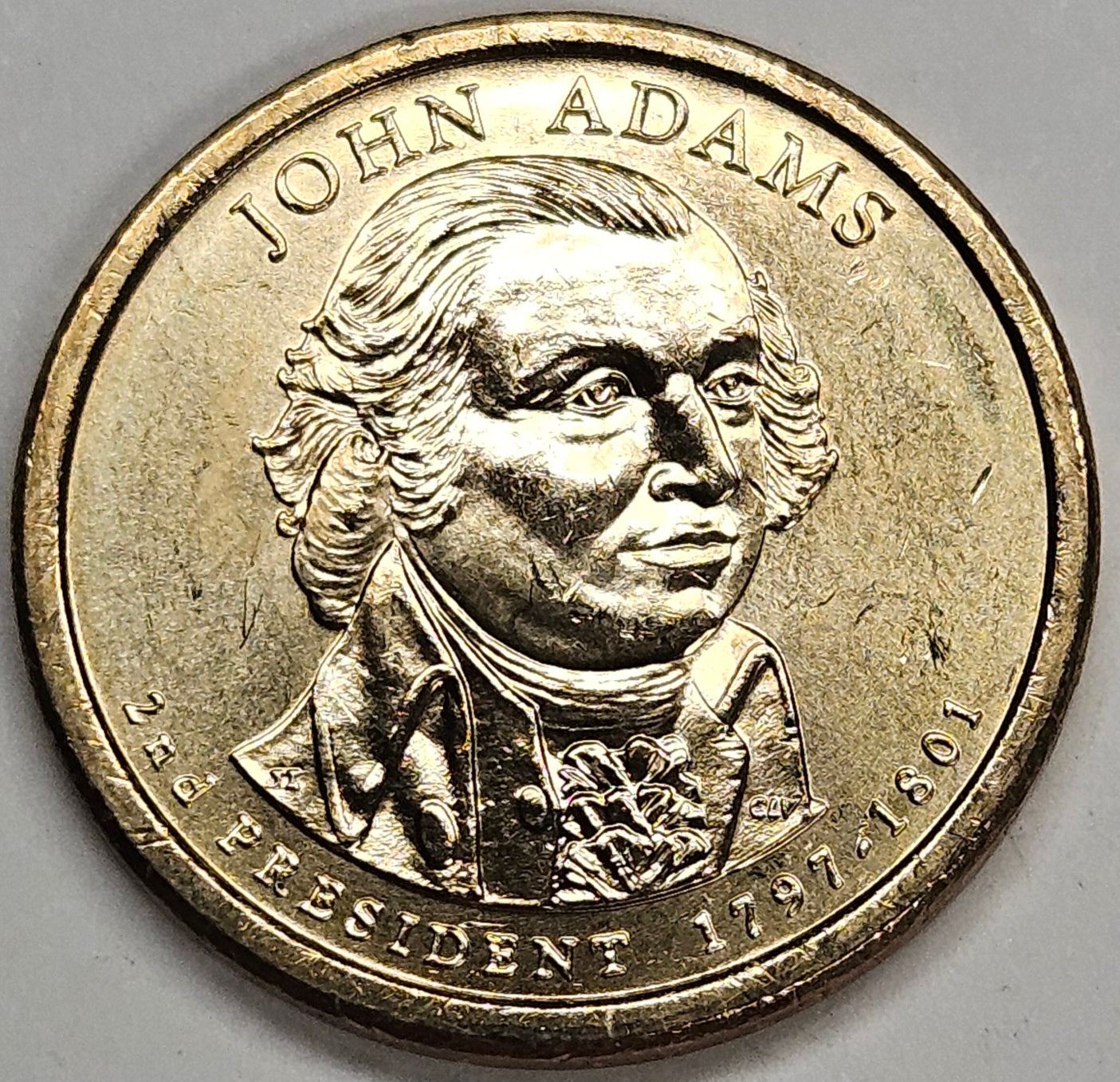 2007 Double Lettered Edge John Adams Presidential Dollar Choice ...