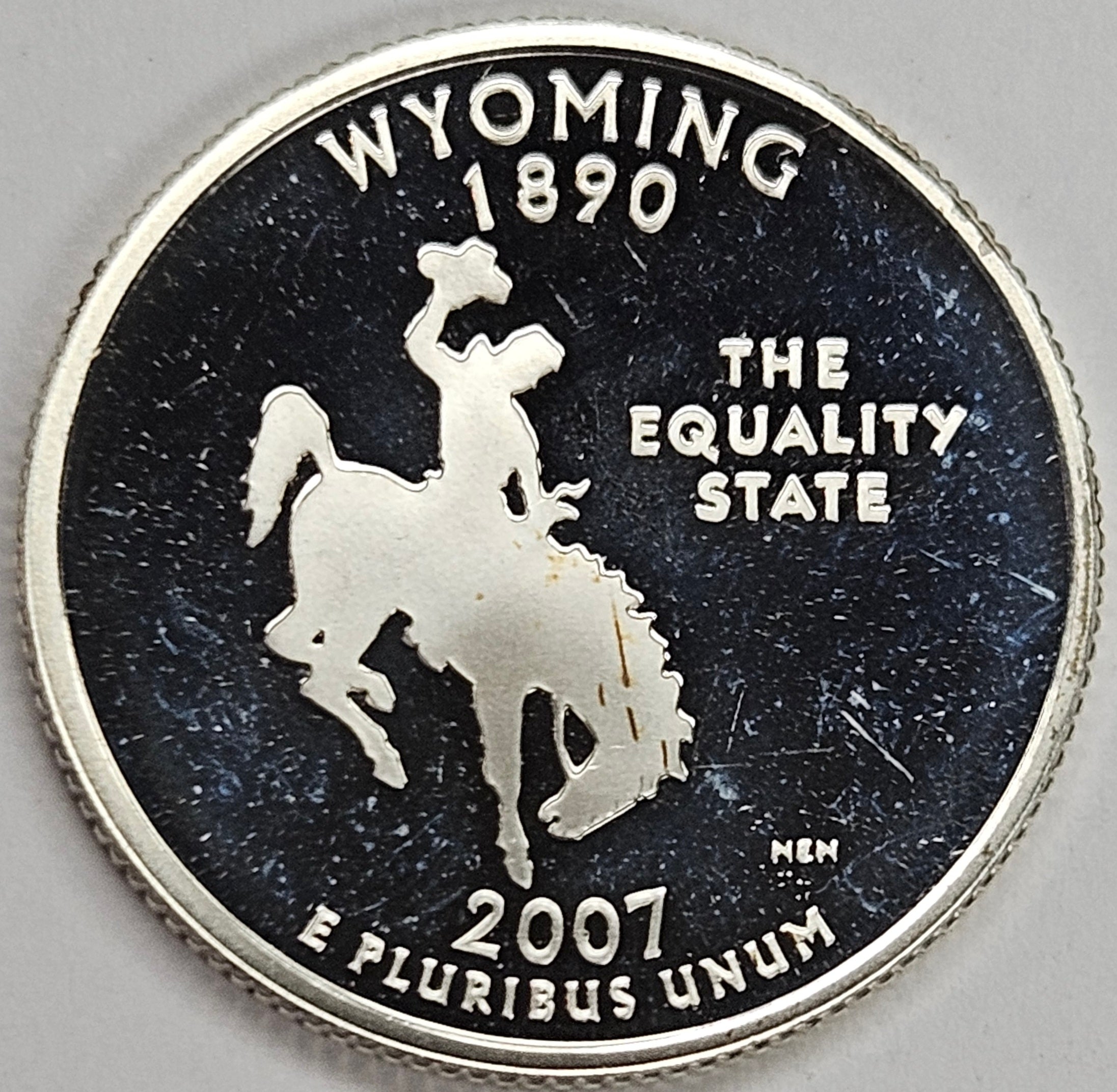 2007-S Wyoming State Quarter Superb Brilliant Proof Silver – Mount ...