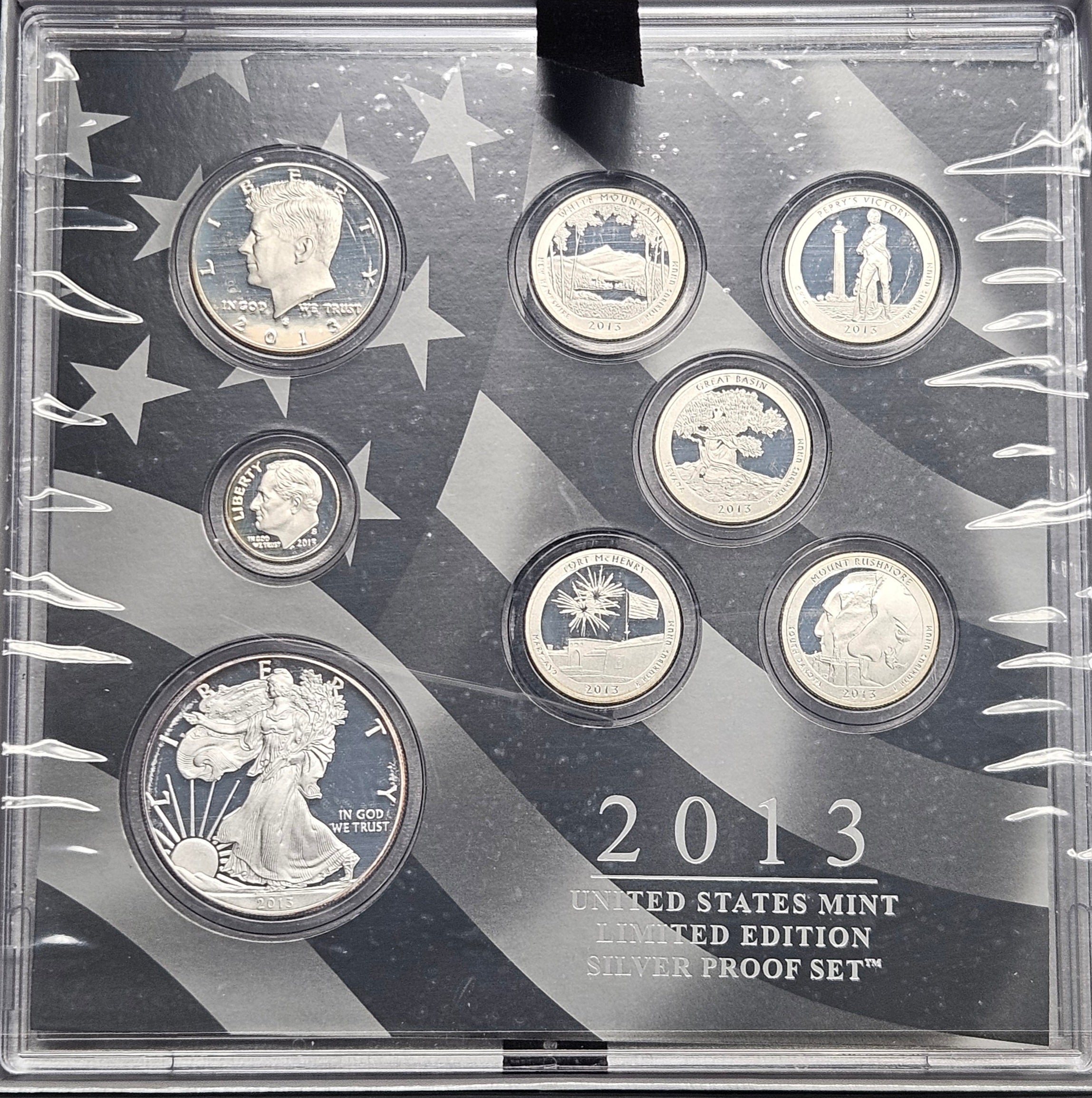 2013-S Limited Edition Silver Proof Set . . . . Superb Brilliant Proof ...