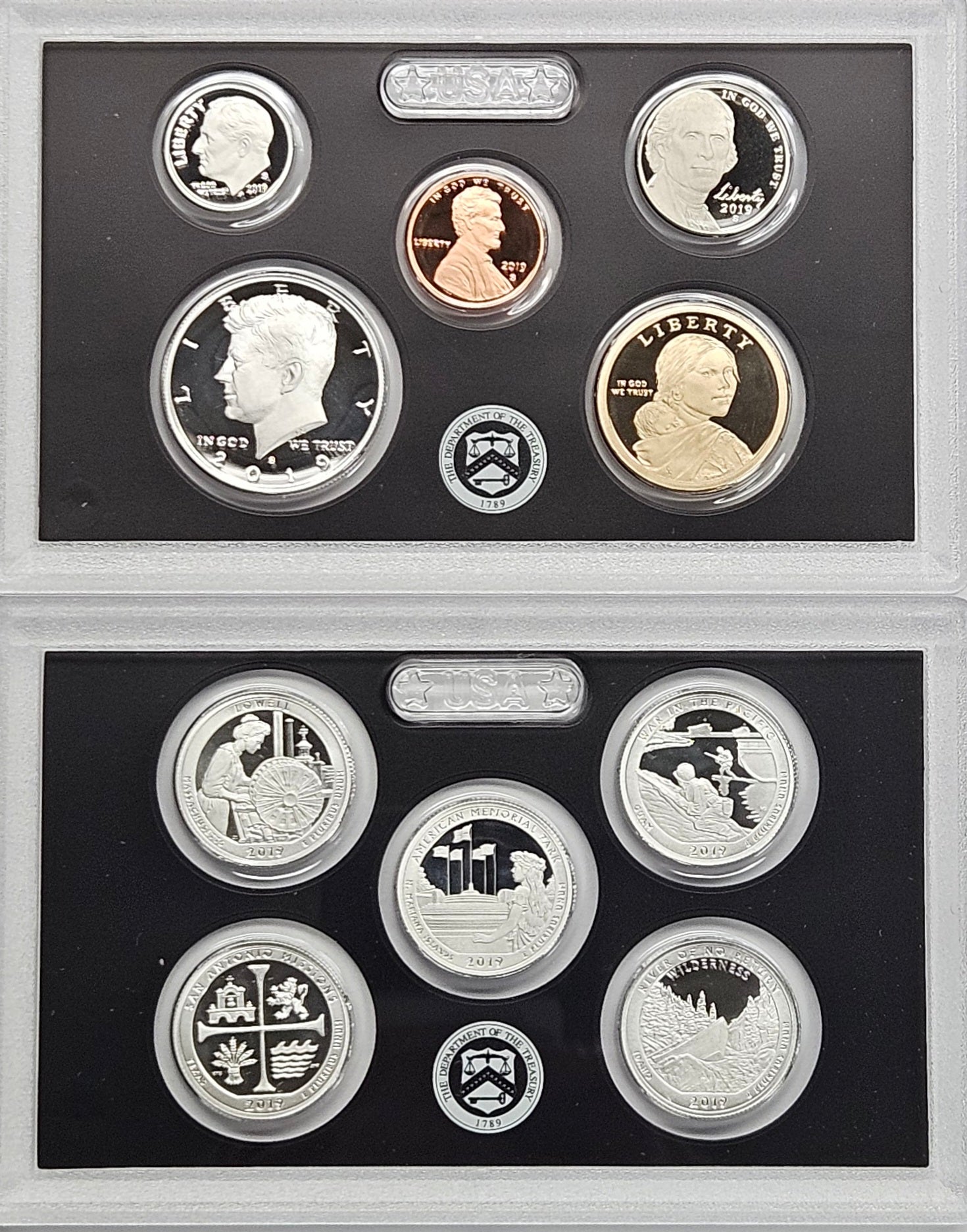2019-S 10-coin Silver Proof Set Superb Brilliant Proof – Mount Vernon Coin