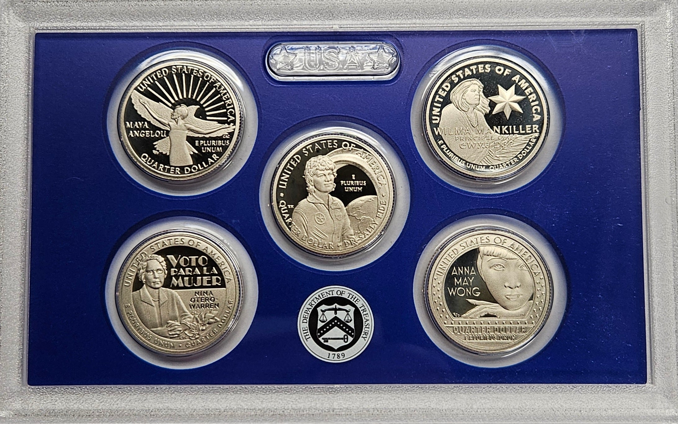 2022-S Famous Women Quarters Proof Set . . . . Superb Brilliant Proof ...