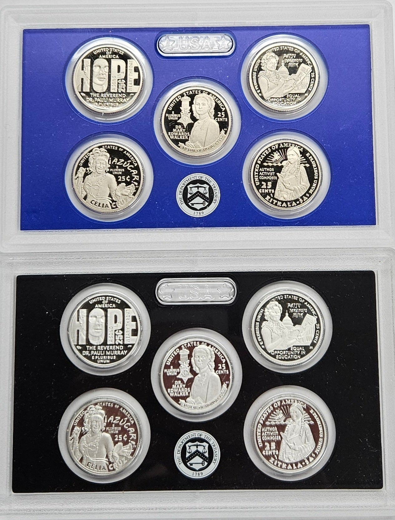 2024-S Famous Women Quarters Silver and Clad Proof Set Superb Brilliant ...