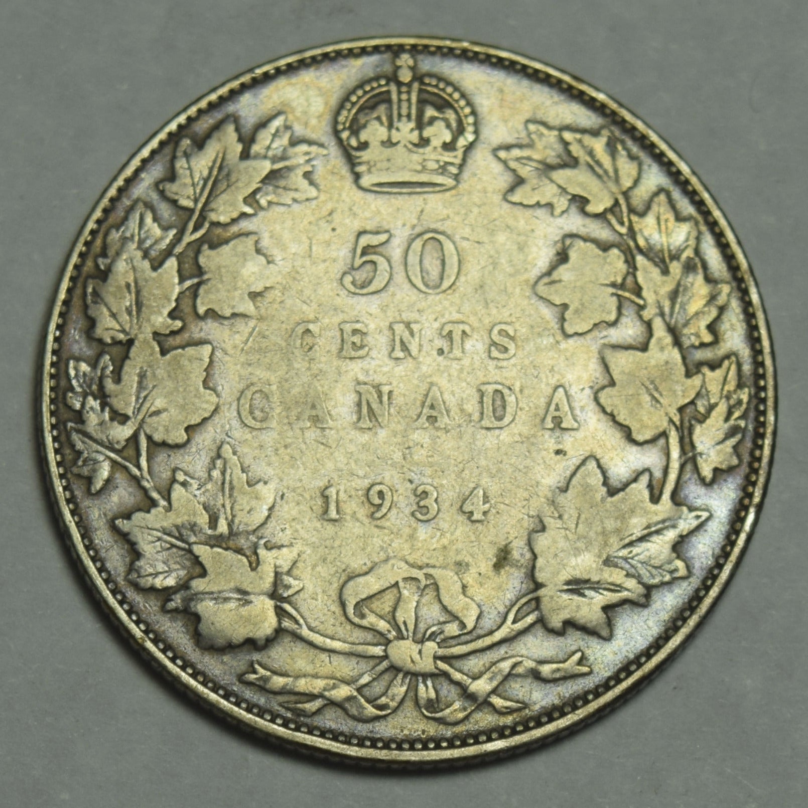 1934 Canadian Half VG/Fine – Mount Vernon Coin