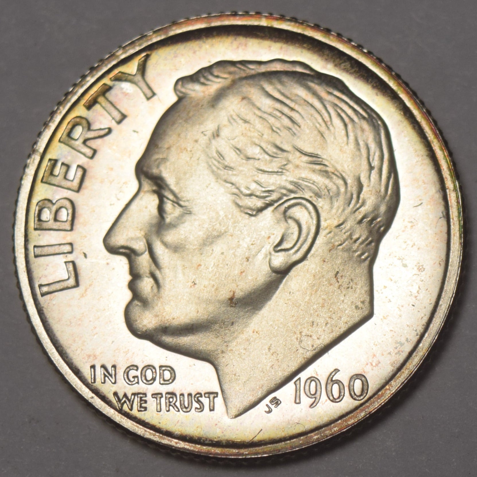 1960 Roosevelt Dime Gem Brilliant Proof – Mount Vernon Coin
