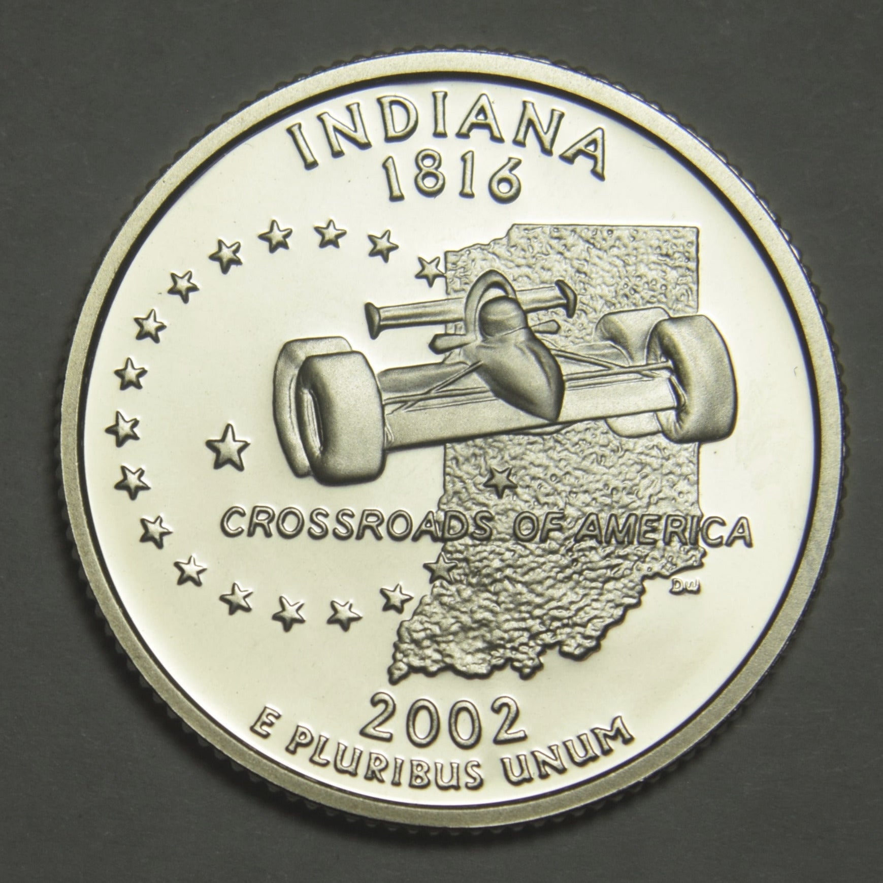 2002-S Indiana State Quarter Superb Brilliant Proof Silver – Mount ...