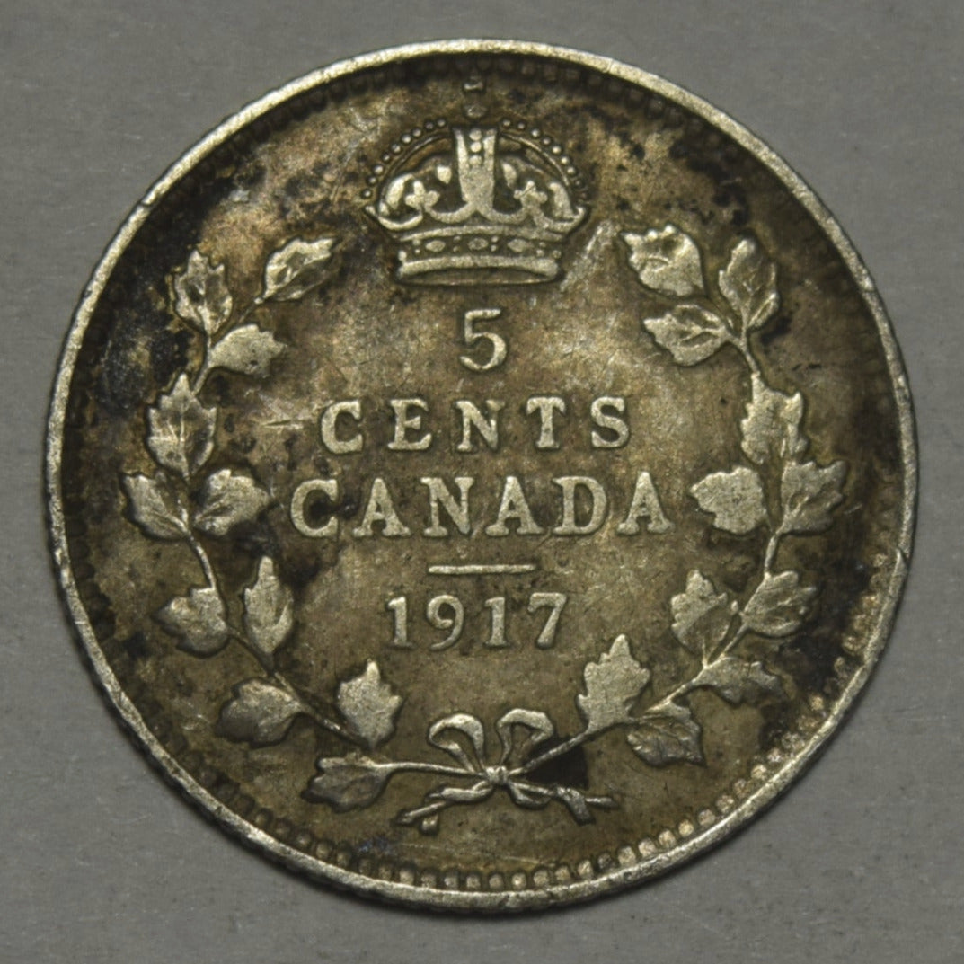 1917 Canadian 5 Cents Very Fine – Mount Vernon Coin