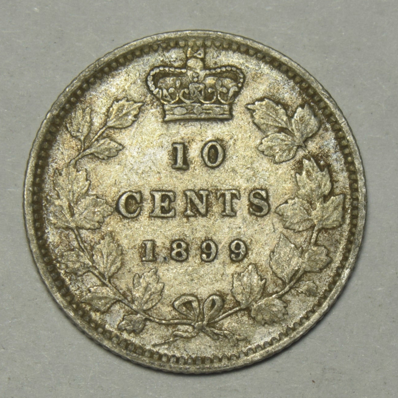 1899 Small 9 Canadian 10 Cents XF/AU – Mount Vernon Coin