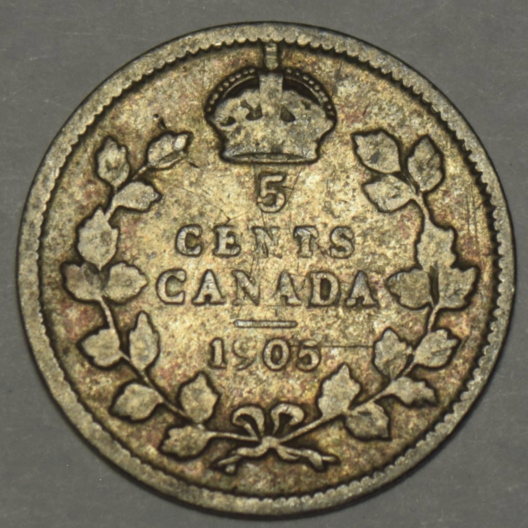 1905 Canadian 5 Cents Fine – Mount Vernon Coin