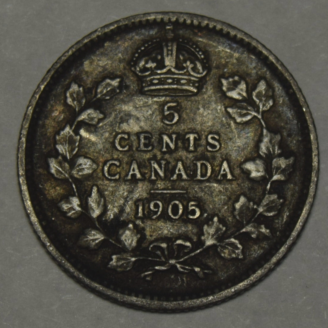 1905 Canadian 5 Cents Extremely Fine – Mount Vernon Coin