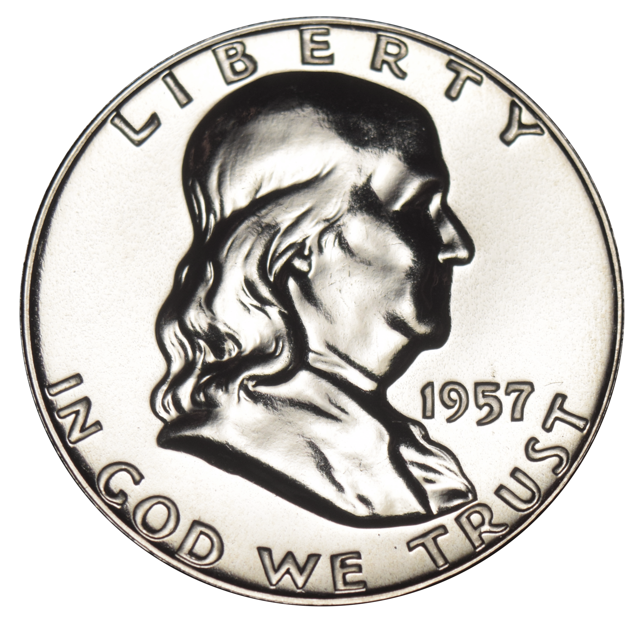 1957 Franklin Half Gem Brilliant Proof – Mount Vernon Coin