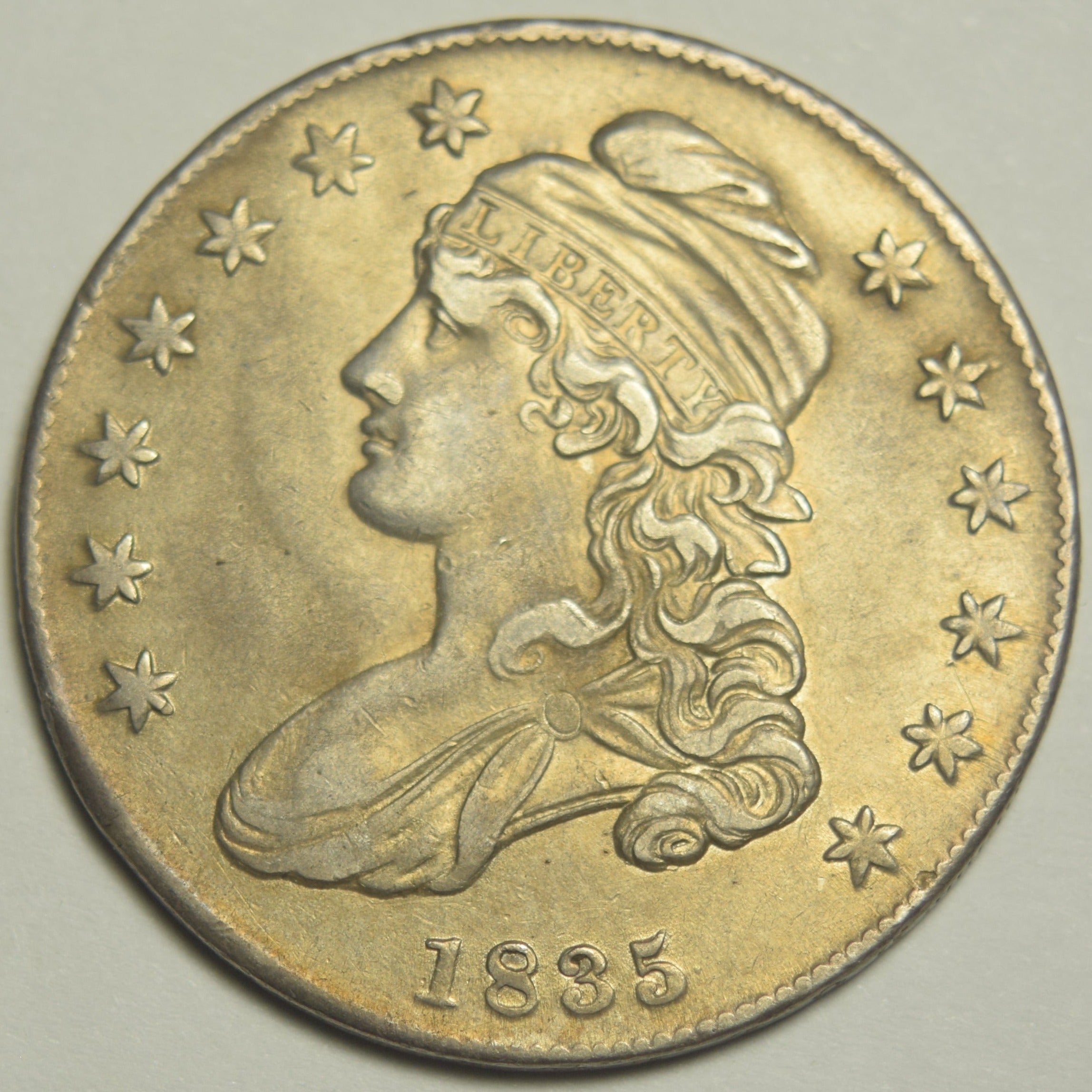 1835 Bust Half Choice About Uncirculated – Mount Vernon Coin