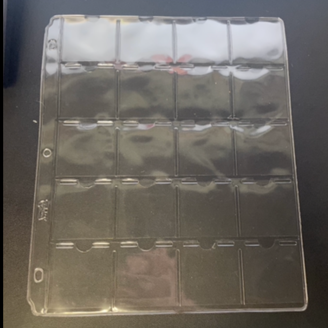 Binder Page, 2x2 pocketed with 20 pockets for 2x2 cardboard flips ...